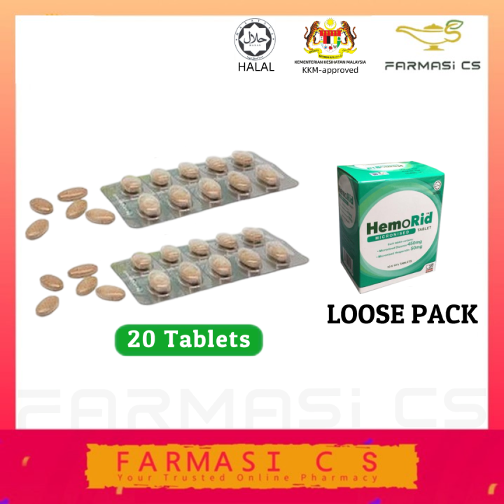 PROMO HemoRid Micronised Tablet (Micronised Diosmin 450mg, Micronised ...