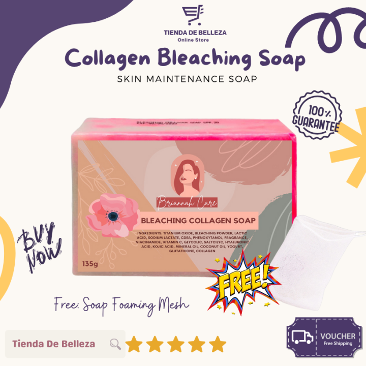 [ 10x Whitening Bleaching Soap ] Briannah Care Collagen Bleaching Soap