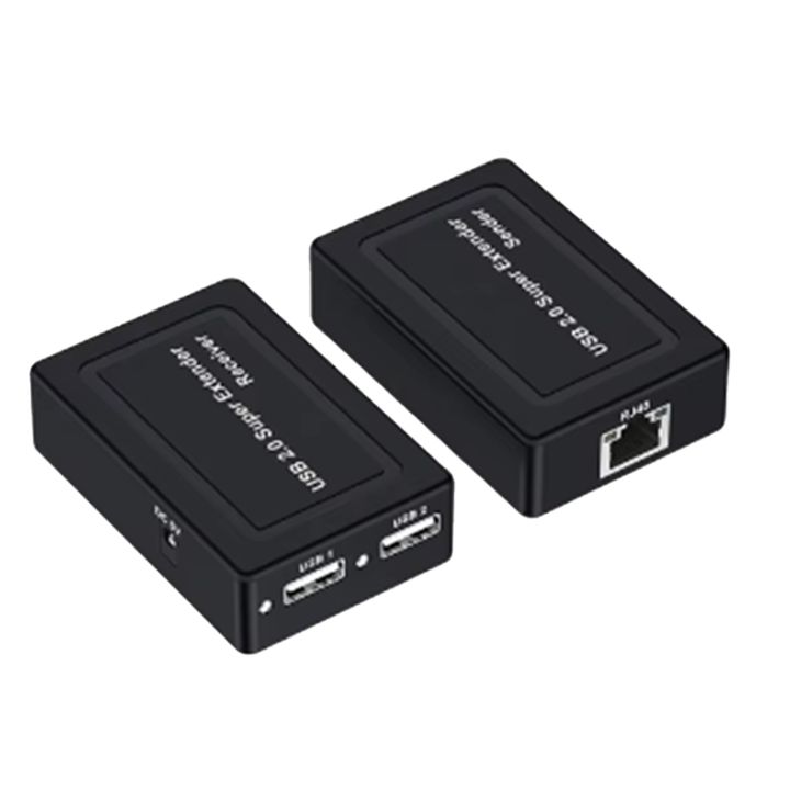 Practical- 100M 2 Ports USB 2.0 Extender Via RJ45 Cat5e Cat6 Ethernet ...