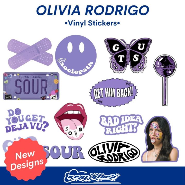 2024 Olivia Rodrigo sticker GUTS Sour Vampire artist singer celebrity ...