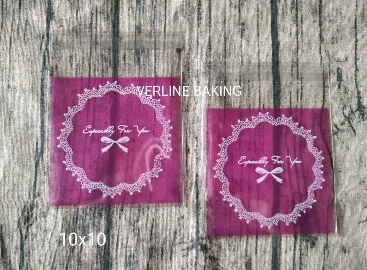 100 PCS PLASTIK KEMASAN KUE PLASTIK PIE PLASTIK PIE SUSU PLASTIK ...