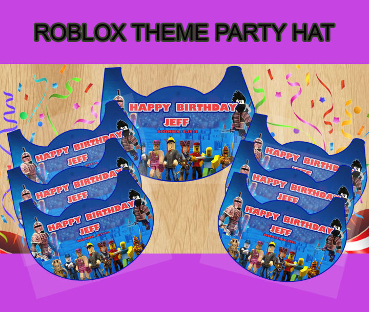 Roblox Theme Party Hat for Birthday Party 6pcs | Lazada PH