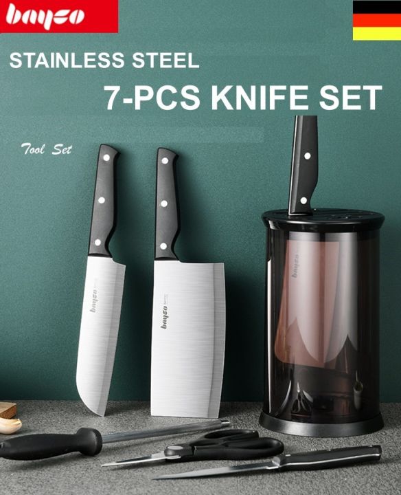 ★SG Warranty★BAYCO German 7 Pieces Knife Tool Sets Kitchen Stainless ...