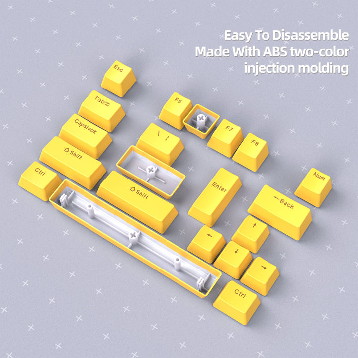 AULA ABS Keycaps 21-key Light Transmitting Key Cap High-quality Detachable, Non-slip Wear ...