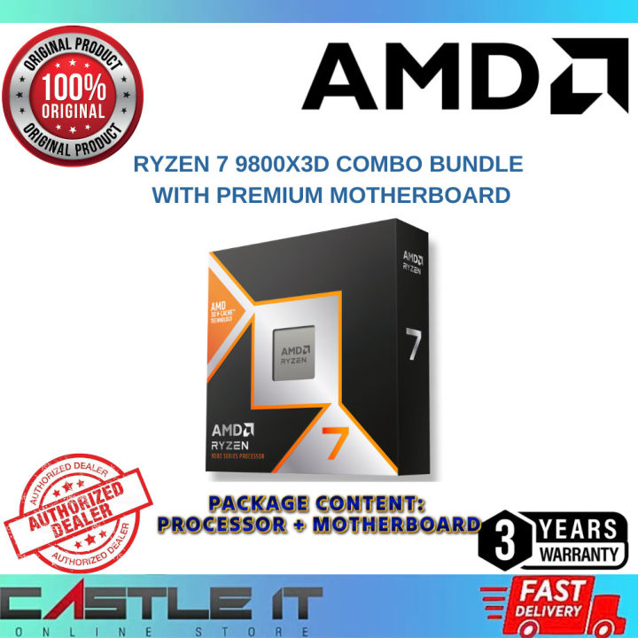 AMD Ryzen 7 9800X3D Combo Bundle Gigabyte X870 B850 Aorus Elite ...