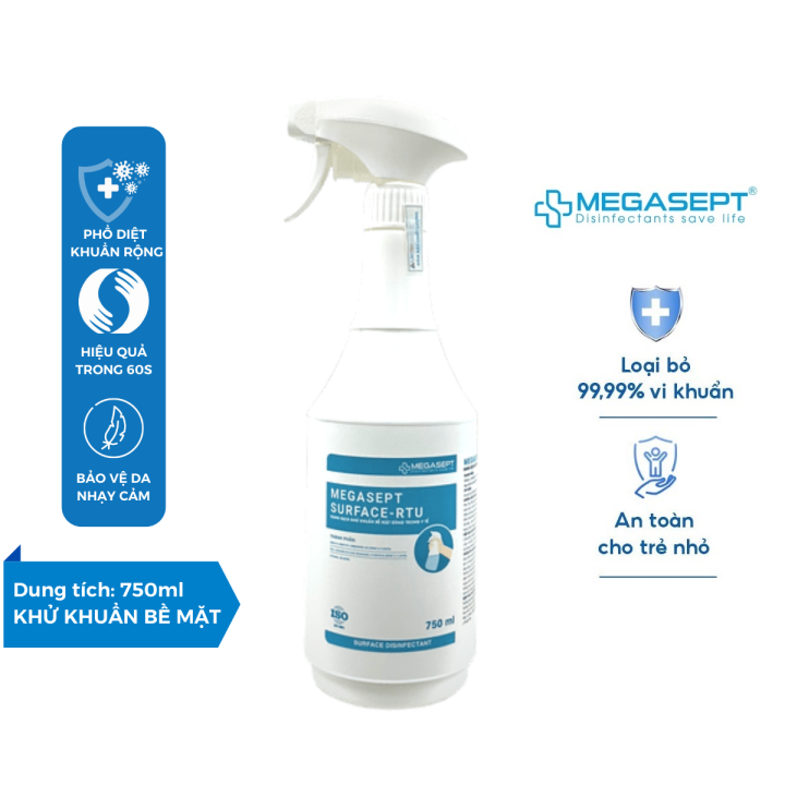 Dung dịch sát khuẩn bề mặt MEGASEPT SURFACE-RTU hiệu quả diệt khuẩn ...