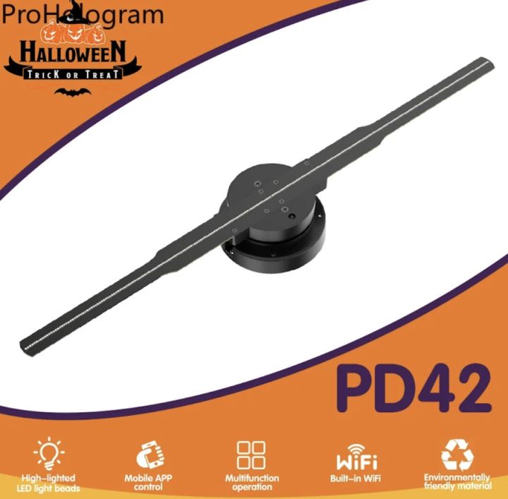 โฮโลแกรมสำหรับ3D PD42 โปรเจ็คเตอร์ไร้สายไฟโฆษณาโลโก้ธุรกิจไฟโฮโลแกรม ...