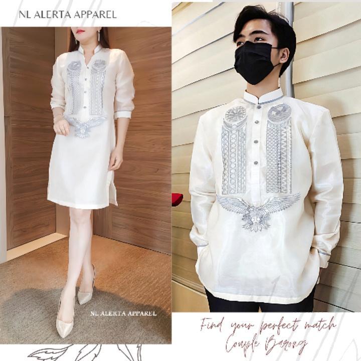 MODERN FILIPINIANA BARONG WITH EAGLE'S LOGO FOR MEN AND WOMEN /COD ...