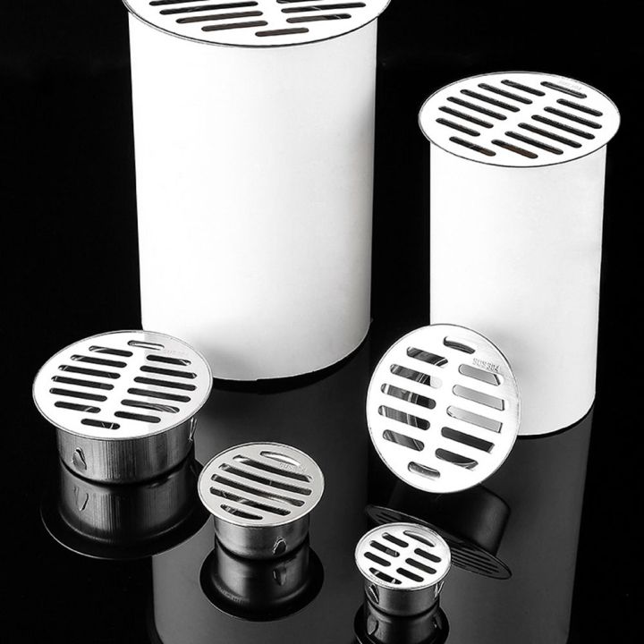 THREADJOY Round Stainless Steel Outdoor Balcony Drainage Bathroom ...