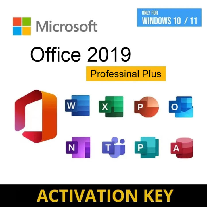 Microsoft Office 2019 pro plus genuine premium lifetime license key ...