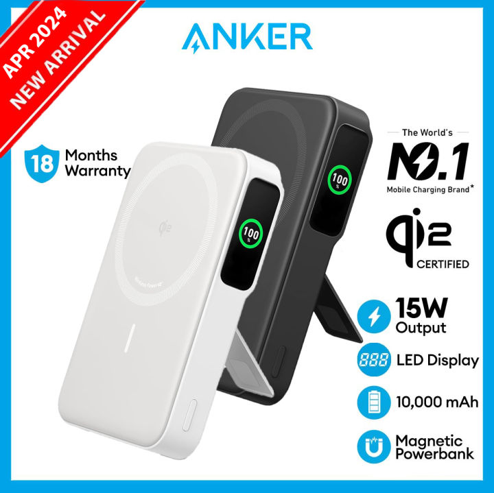 Anker Maggo Power Bank Qi2 Certified 15w Ultra Fast Magsafe Portable