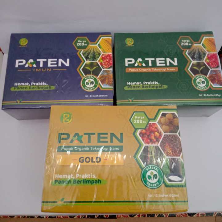 PUPUK PATEN 1 BOX ISI 24 SACHET - IMUN PATEN - PUPUK PATEN GOLD ...