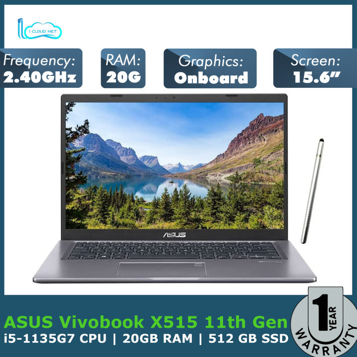 ASUS Vivobook X515 | i5-1135G7 CPU | FHD Touchscreen | 20GB RAM | 512GB ...