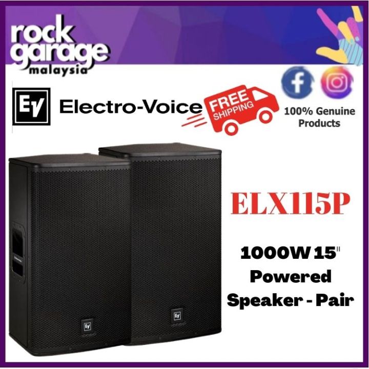 EV Electro-Voice ELX115P 1000W 15" Powered Speaker - Each / Pair ( ELX-115P / ELX 115P ) | Lazada