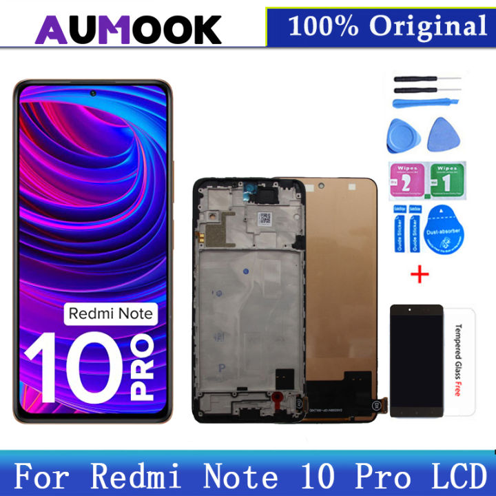 Original Super AMOLED For Xiaomi Redmi Note 10 Pro LCD Display M2101K6G M2101K6R Screen Redmi ...