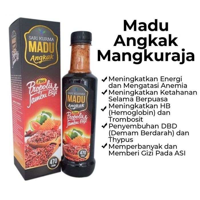 Sari Kurma Madu Angkak mangkuraja Plus Propolis Jambu Biji | Lazada ...