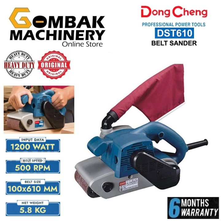 Dongcheng DST610 1200W Belt Sander 100mm×610mm - Heavy Duty & Original ...