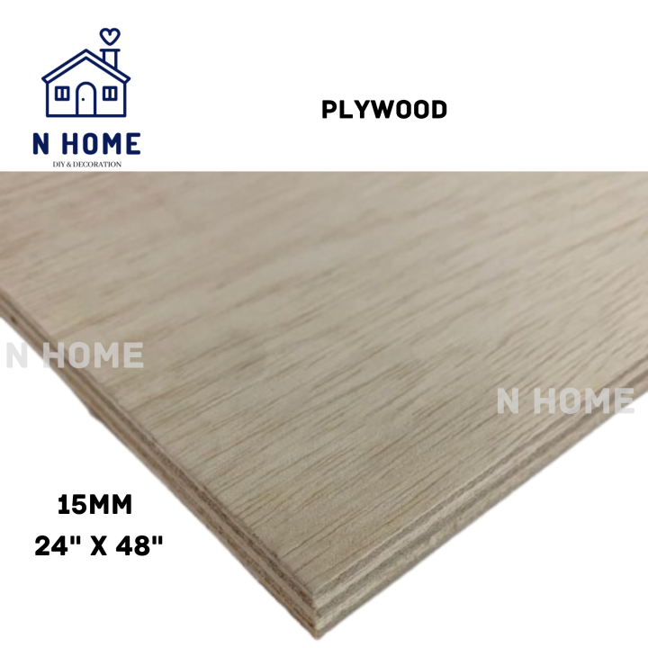 (2ft x 4ft) 15mm Plywood Timber Panel Wood Board Sheet Ply Wood Papan ...