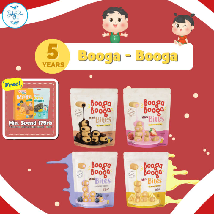 Booga Booga Mini Bites Biskuit I Yummy Bites I Baby Paus Shop I Snack ...