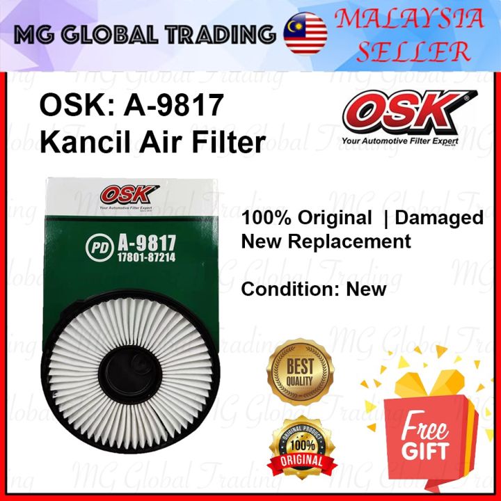 OSK A-9817 Perodua Kancil 660 850cc Air Filter ( 17801-87214-000) | Lazada