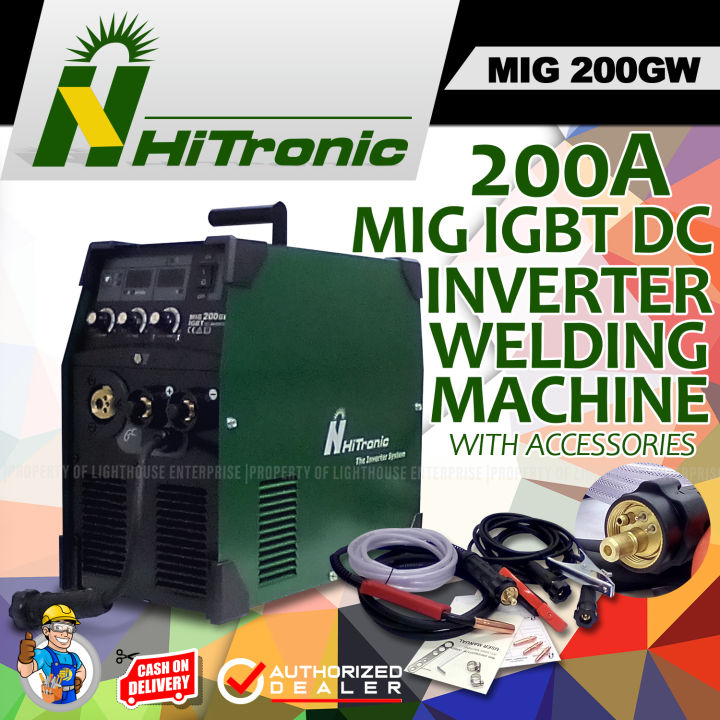 HITRONIC Inverter Welding Machine with Accessories - MIG IGBT DC (MIG ...