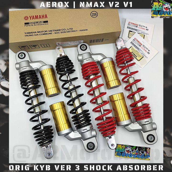 Orig KYB Ver 3 SHOCK NMAX AEROX / XMAX / Airblade 305mm 350mm Rear ...