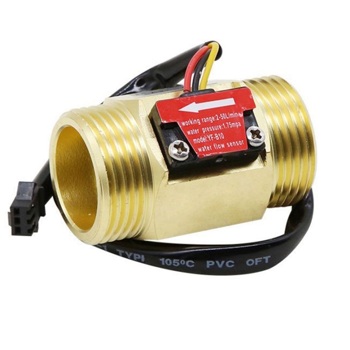 【TTONG Mall】Water Sensor Hall Meter 1 Inch External Wire Copper Water ...