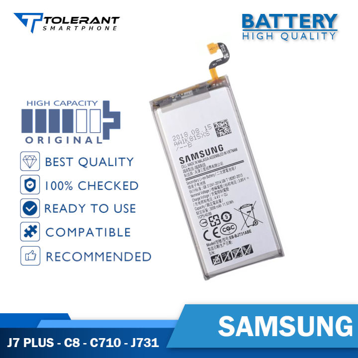 BATTERY EB-BJ731ABE SAMSUNG J7 PLUS C8 C710 J731 | Lazada Indonesia