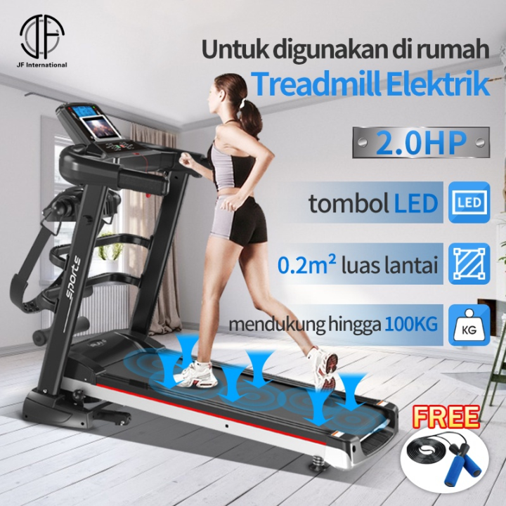 JF Alat fitness treadmill elektrik / Treadmill Listrik/Treadmill rumah ...