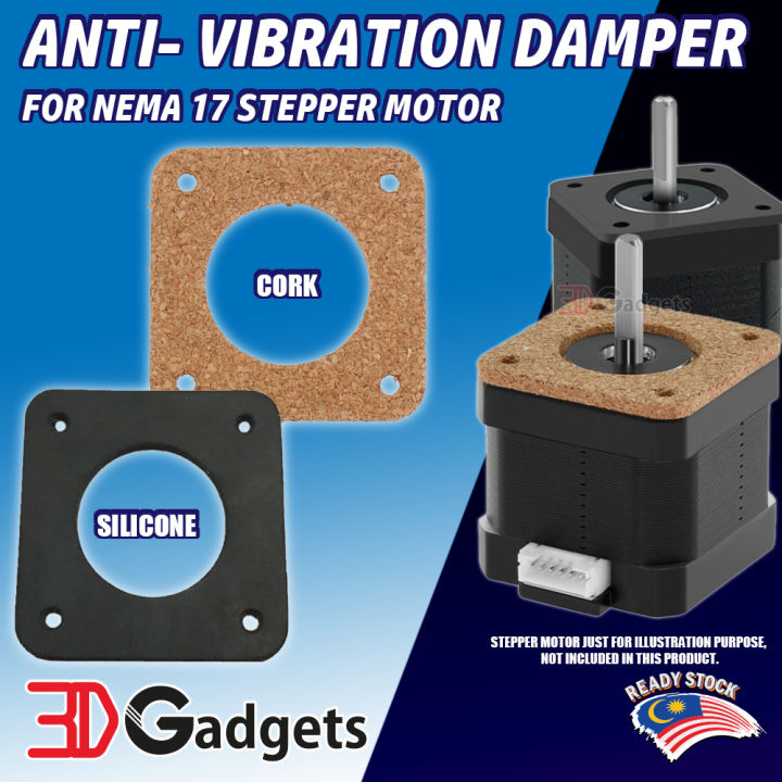 Nema 17 Silicone / Cork Anti- Vibration Damper for 3D Printer | Lazada