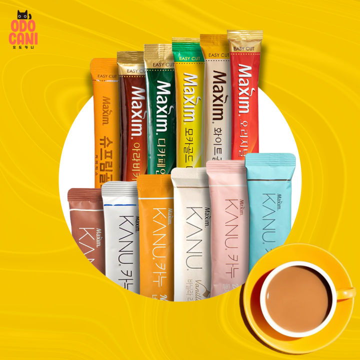 [10 Sticks] Maxim & KANU Korean instant coffee mix ( original / mocha ...