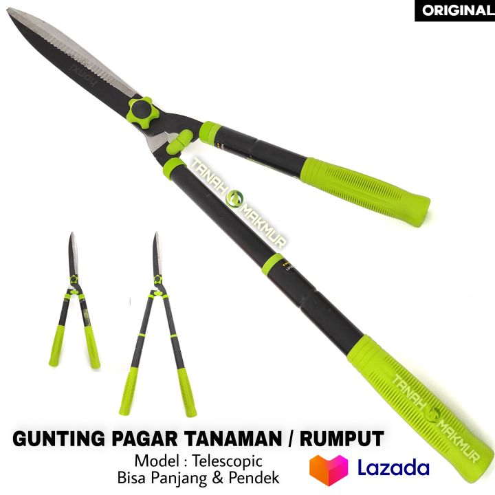 GUNTING PAGAR RUMPUT PANJANG PENDEK TELESKOPIK GUNTING KEBUN DAUN ...