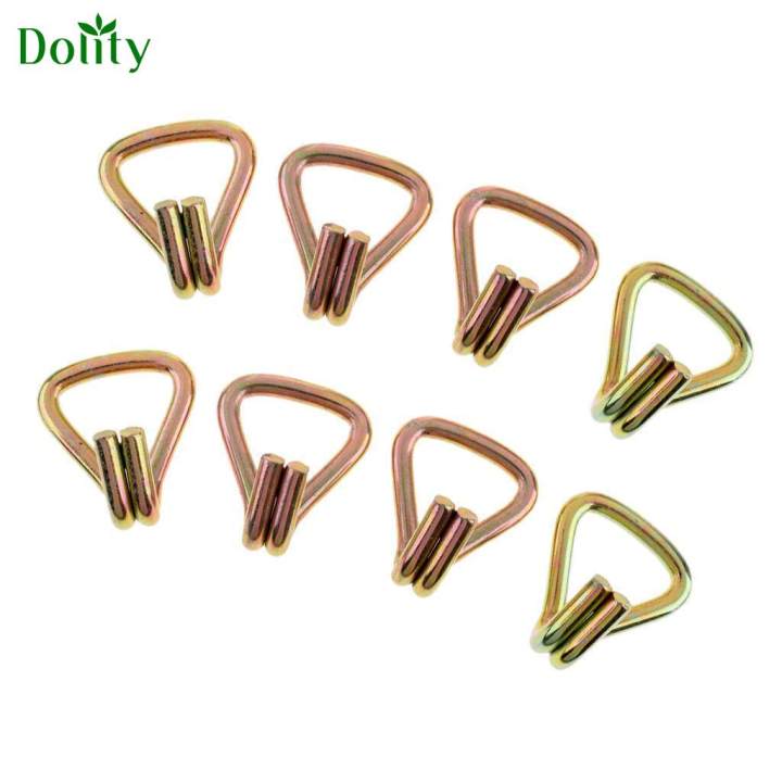 ️JDM 2Pcs 1 Ratchet Tie Down Strap End Trailer Claw Dual J Hooks ...