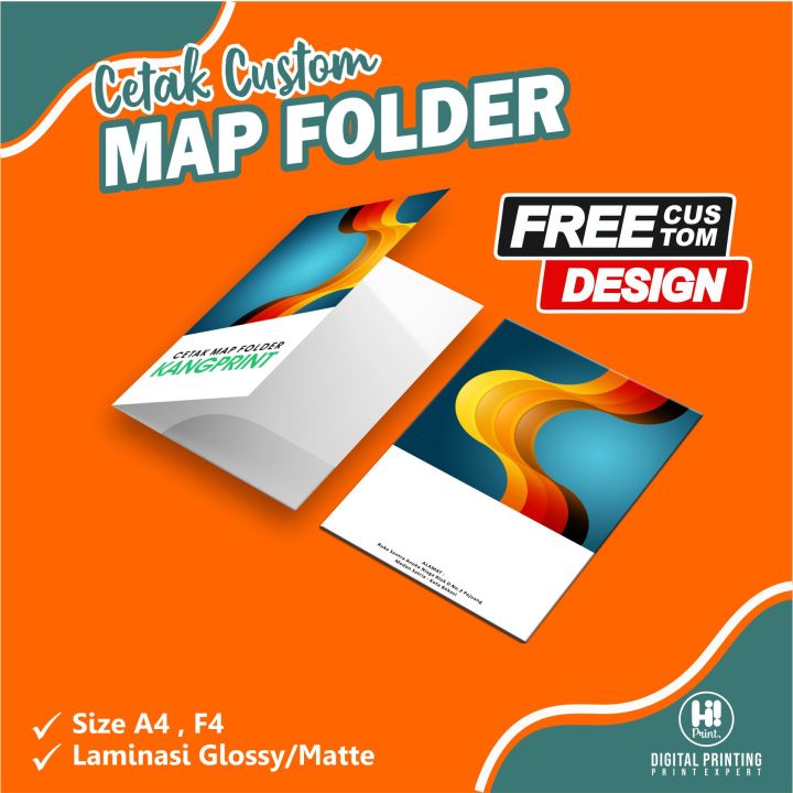 Cetak Map Folder Custom Desain | Lazada Indonesia