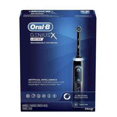 แปรงสีฟันไฟฟ้า Genius X จำกัดแบบชาร์จไฟได้ [สีขาว/ดำ] | Lazada.co.th