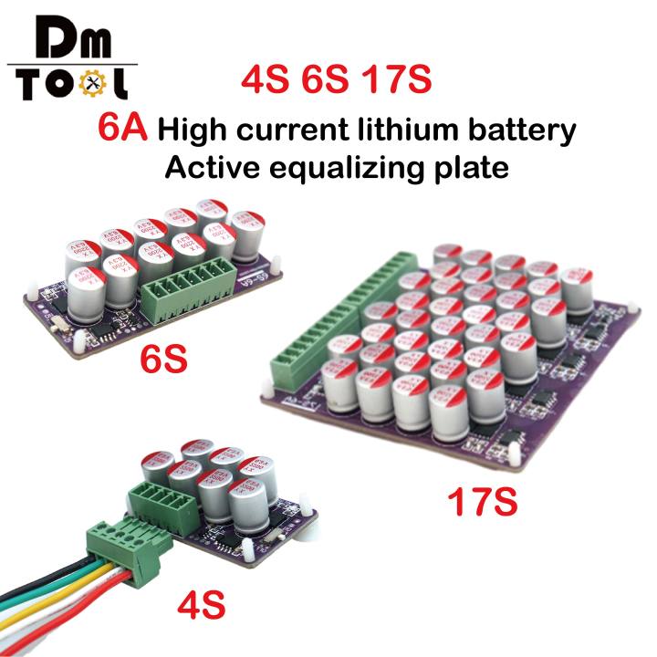 DM 4S 6S 17S 6A hoạt động cân bằng toàn bộ nhóm cân bằng LiFePO4 Lithium hoạt động pin truyền ...