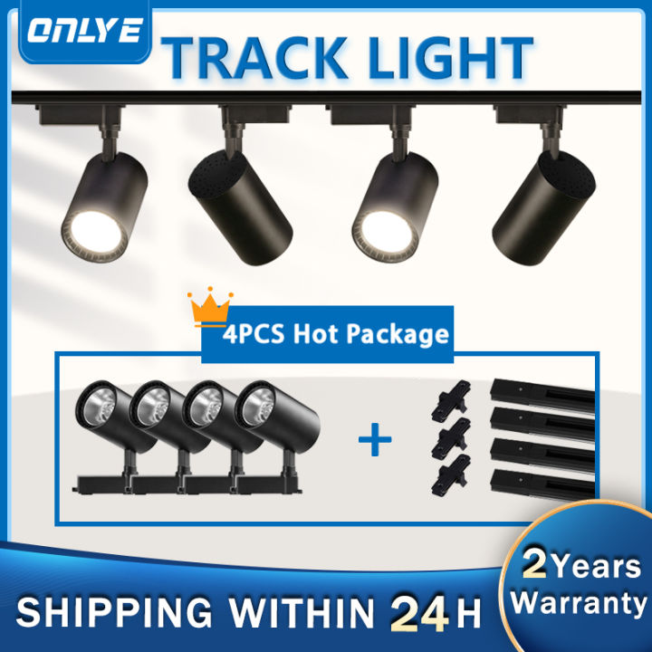 Home Deco Led Track Light Rail Fixture Home Spot Lighting 10W/20W/30W 220V COB Ceiling Track ...