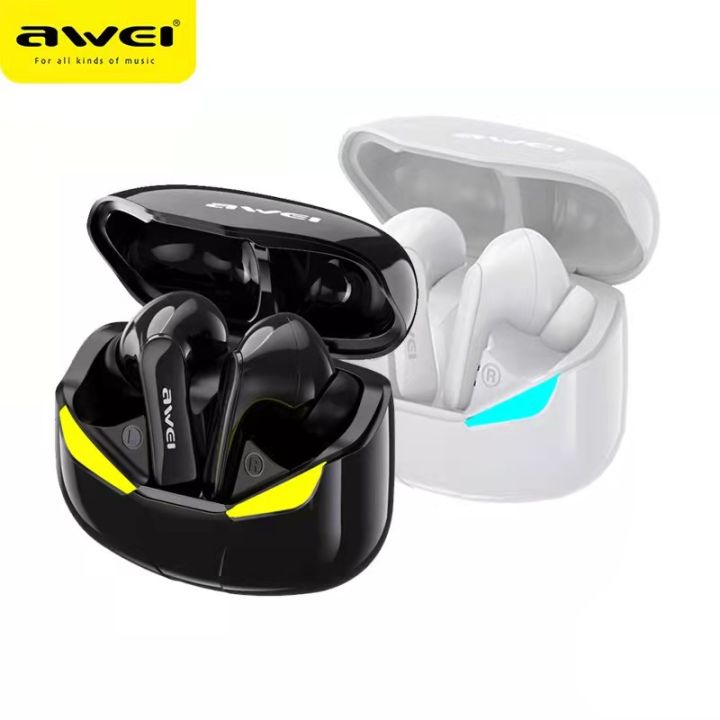HOB Awei T35 T-35 TWS Wireless Gaming Earphone Stereo Game Earbuds Low ...