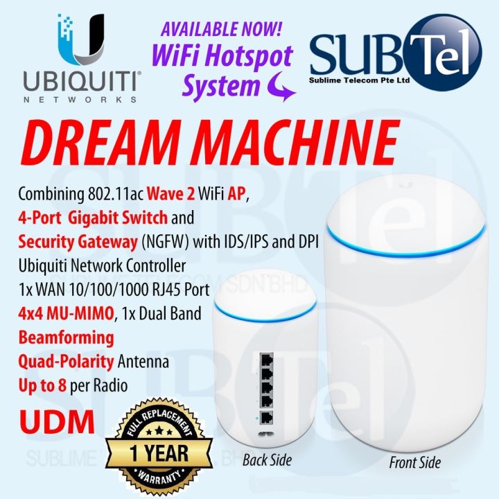 UDM - Ubiquiti Unifi Dream Machine - Integrated USG Router, Gigabit ...