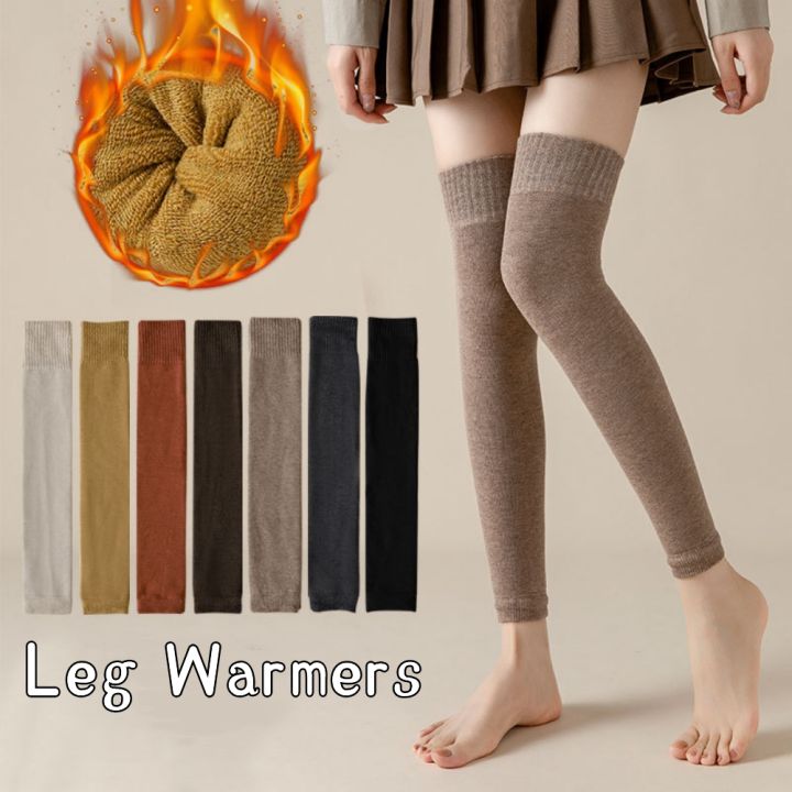 1 Pair New Winter Leg Warmers Warm Leg Warmers Warm Over The Knee Socks ...