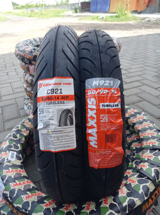 MAXXIS Ban Motor Matic R14 Ukuran 80/90-14 & 90/90-14 Tubeless BEAT/VARIO/FINO/MIO - MAXXIS M921 ...