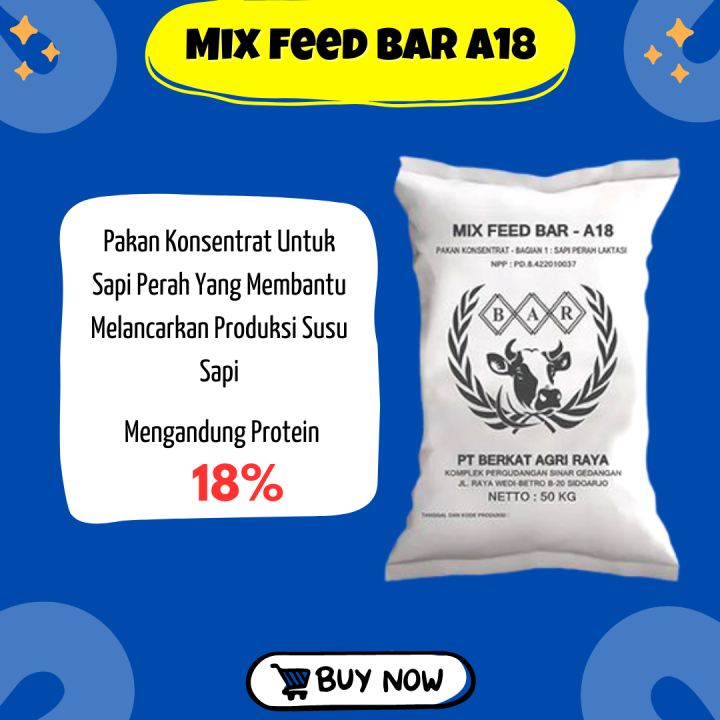 Konsentrat Mix Feed Bar A18 - Pakan Untuk Sapi Dan Domba | Lazada Indonesia
