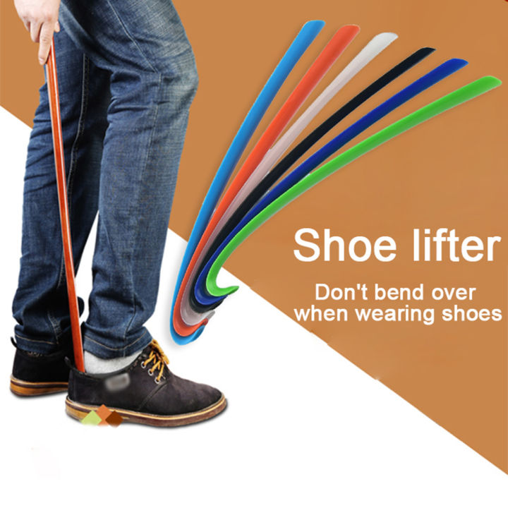 Long Handle Shoes Lifter Extra Long Shoehorn Lazy Shoe Helper Pull ...