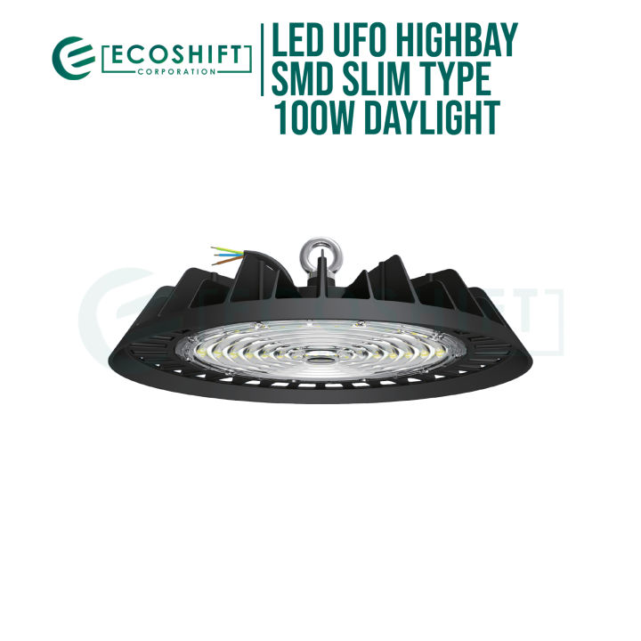Ecoshift 100W 150W 200W 300W UFO LED High Bay Light SMD Slim Type Black ...