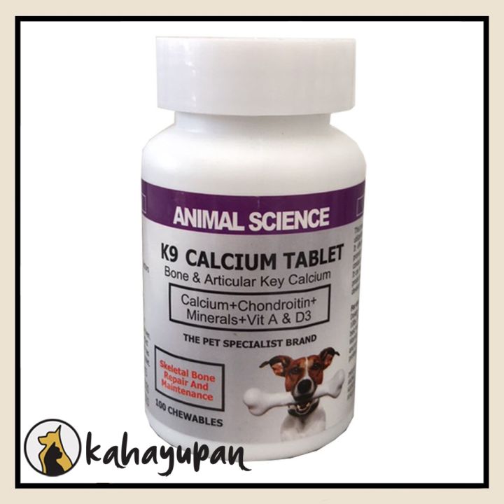 COD Animal Science K9 Calcium Bone Support Supplement (100 Chewables ...