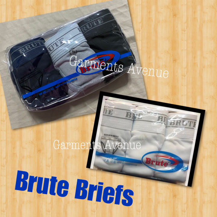 Brute Briefs - 3 in 1 (White and Colored) | Lazada PH