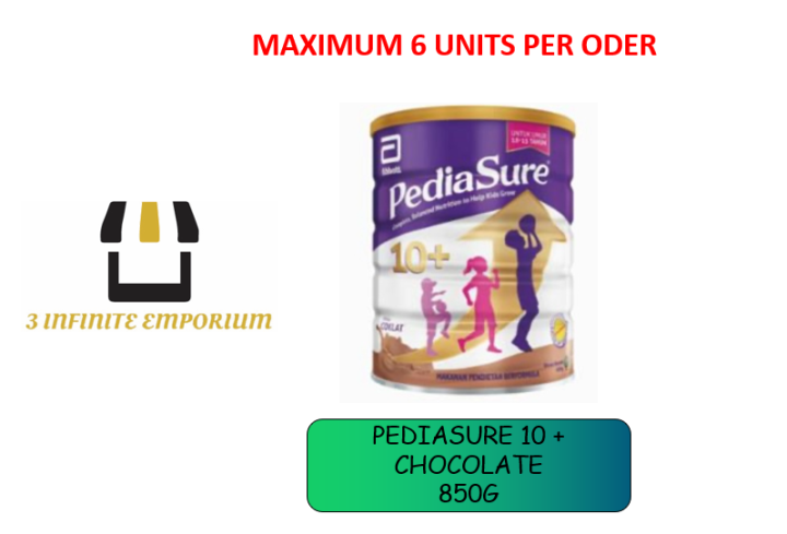 Pediasure 10 + Plus Chocolate 850 G EXP 04/2025 | Lazada