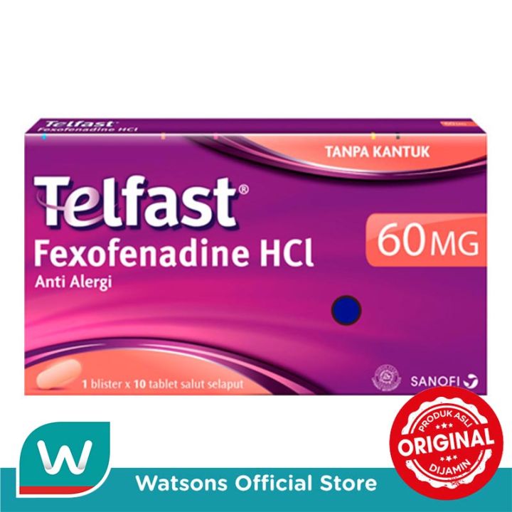 Telfast 60mg Tab 10'S (Box) | Lazada Indonesia