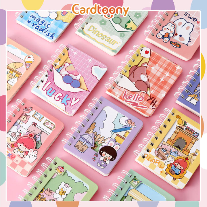 Notebook Spiral A7 Diary Memo Buku Tulis Notepad Rabbit Bear Dino Mini ...
