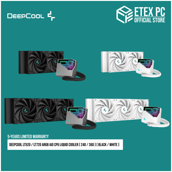 DeepCool LT520 / LT720 ARGB AIO CPU Liquid Cooler ( 240mm / 360mm ...